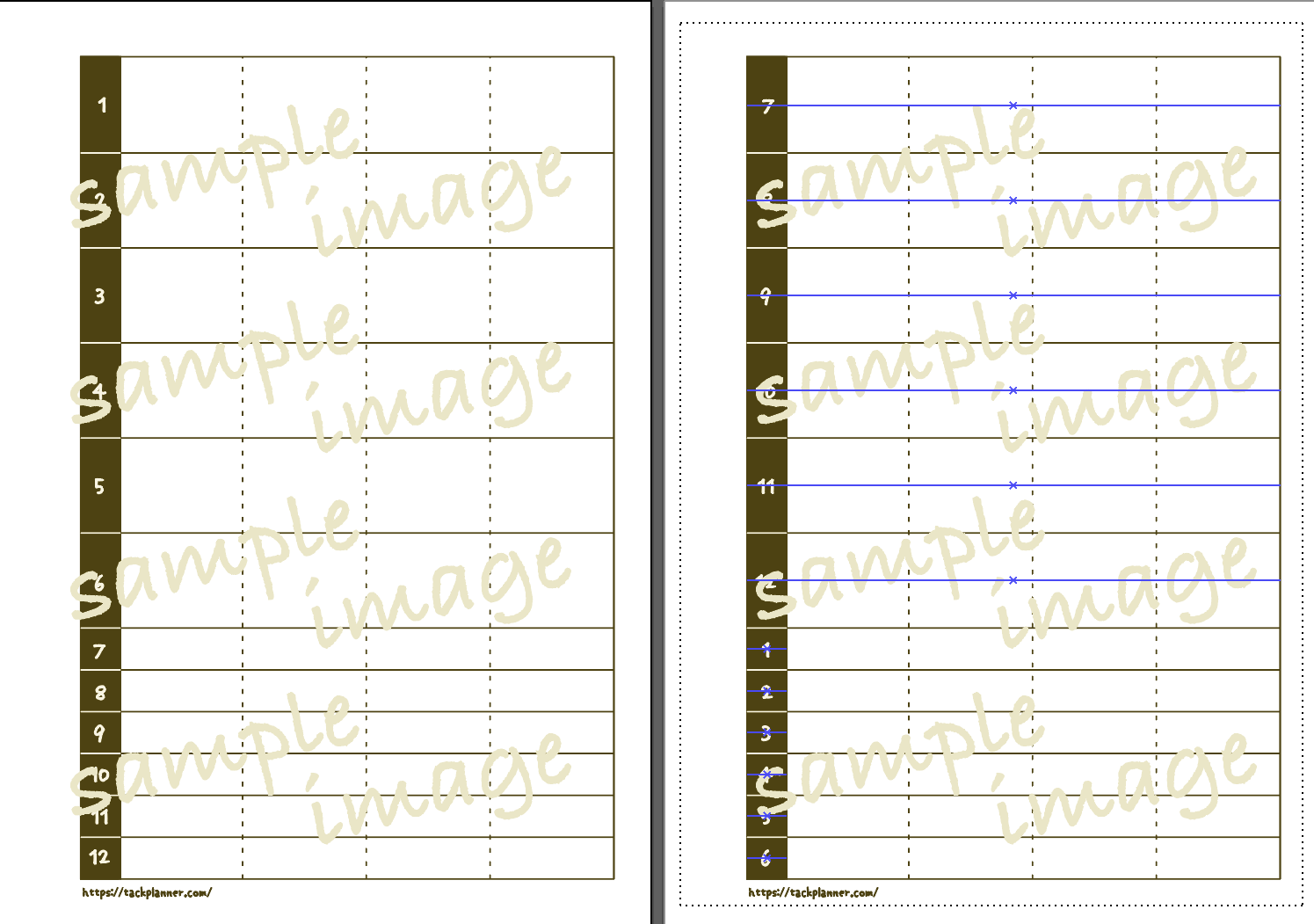 リフィルダウンロード｜A5システム手帳【6か月+α計画】 | Tack Planner